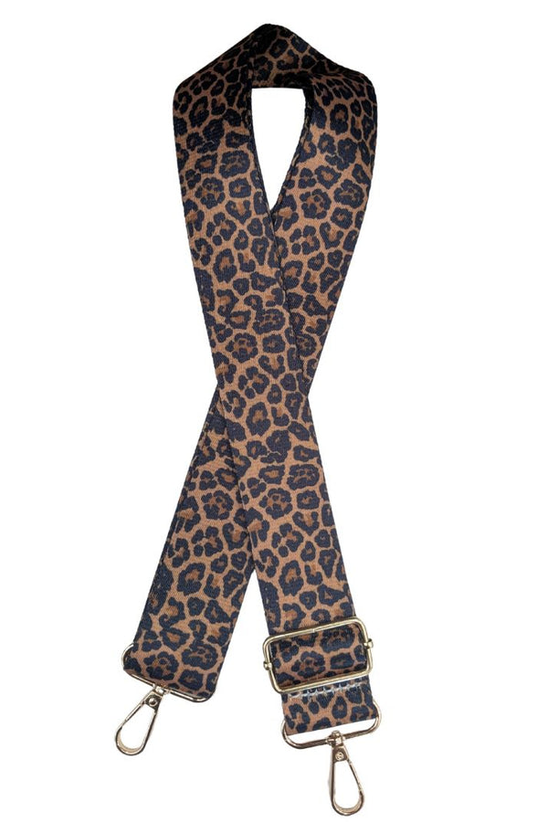 Leopard Bag Strap in Dark Brown / Orange - Kindred Sprit - Kindred ...