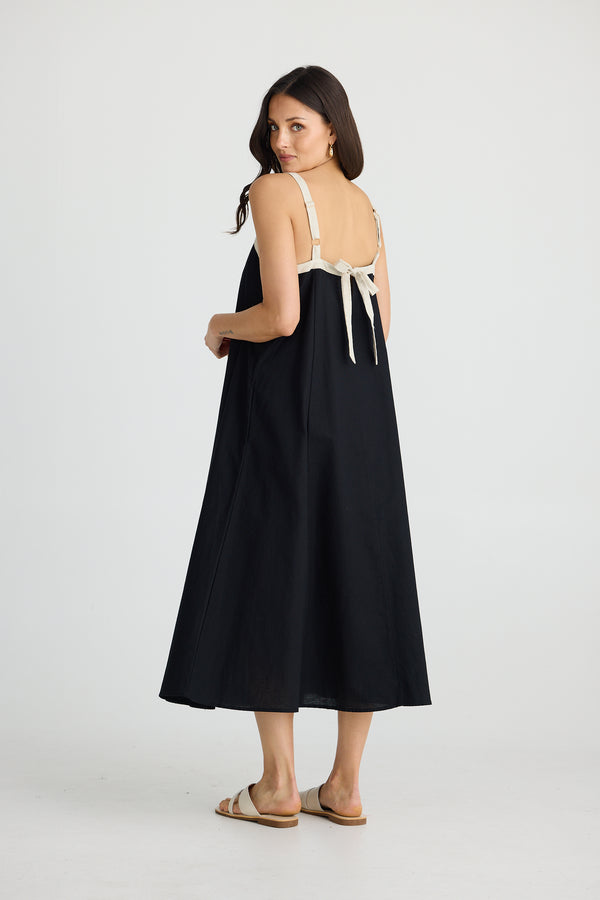 Erica Dress in Black with Natural by Brave+True - Kindred Spirit ...